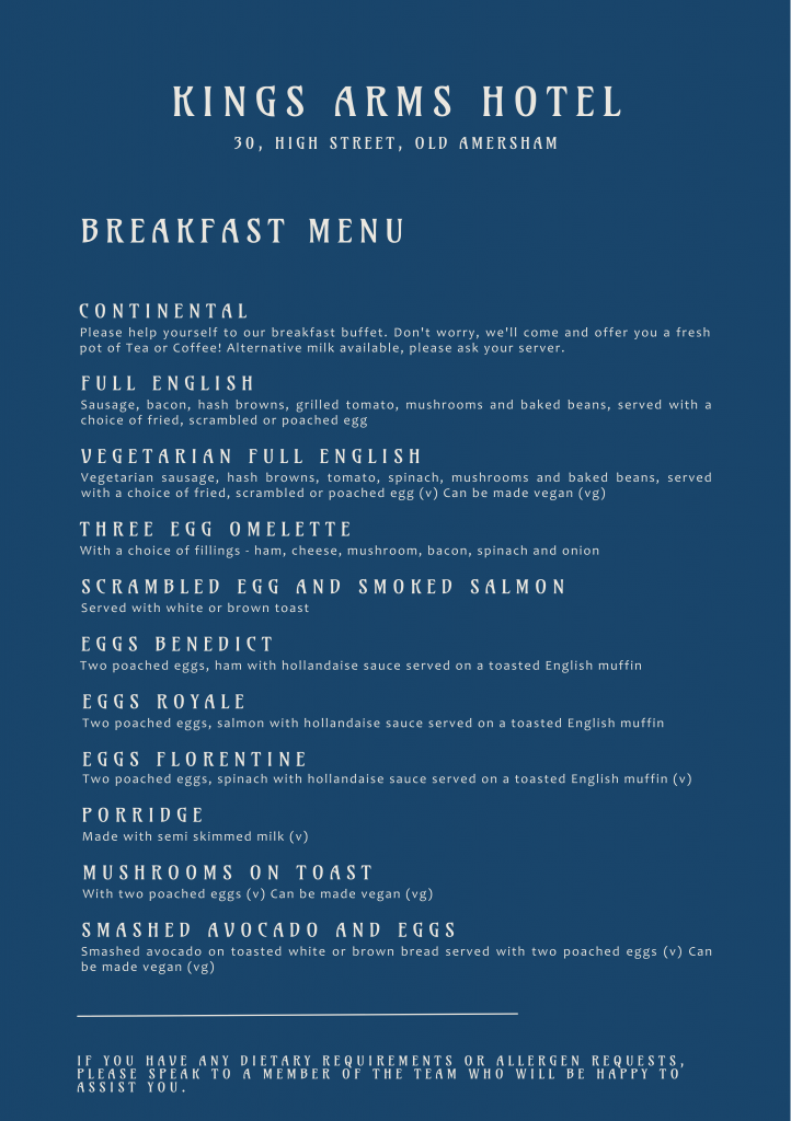 Eating and drinking – The Kings Arms, Old Amersham