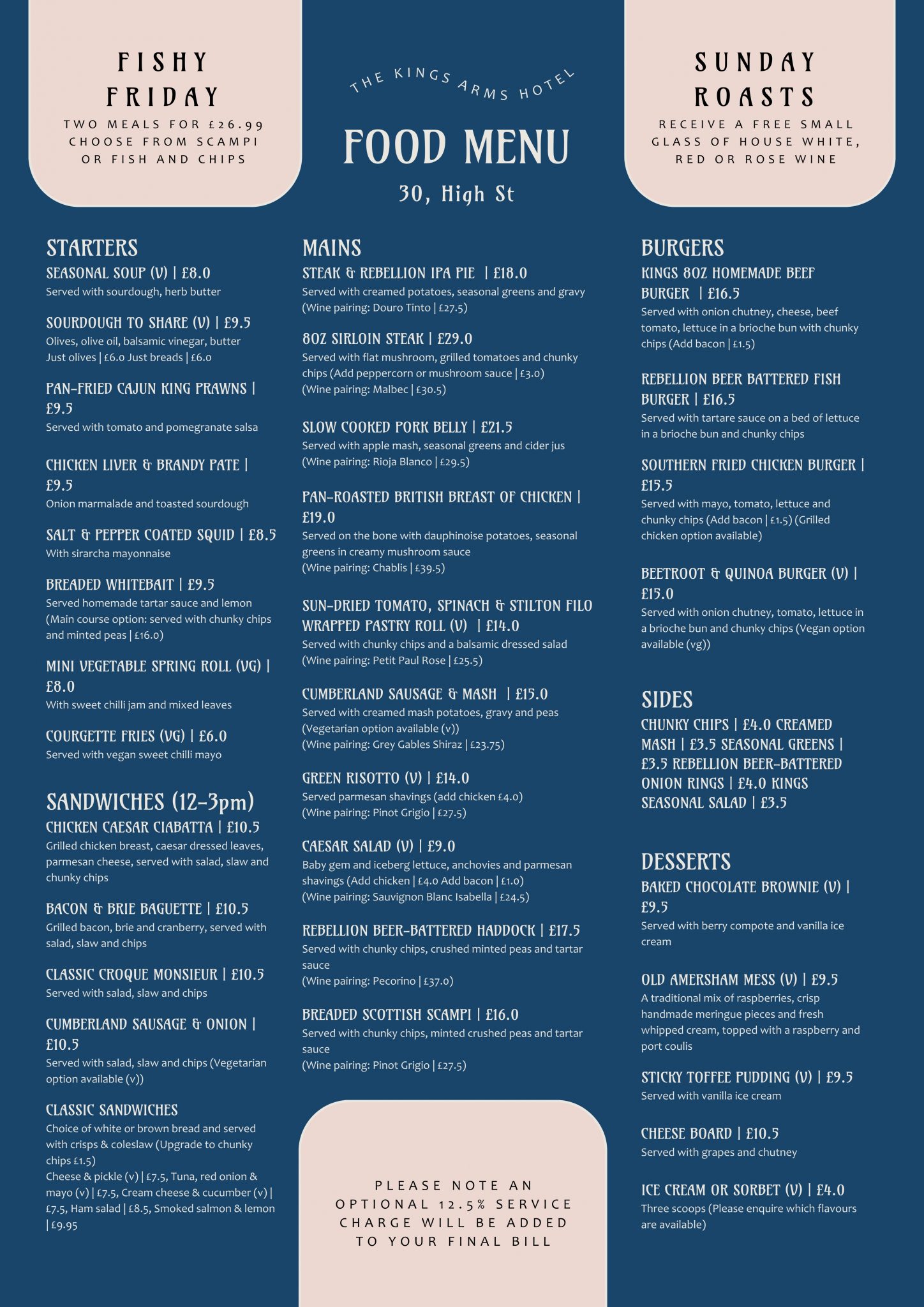 WYVERN RESTAURANT – The Kings Arms, Old Amersham